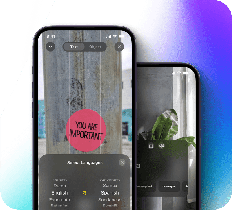 Camera & Picture Translator App Features - iTranslate